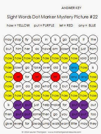 Classroom Freebies Too: Back to School Dot Marker Fun!!